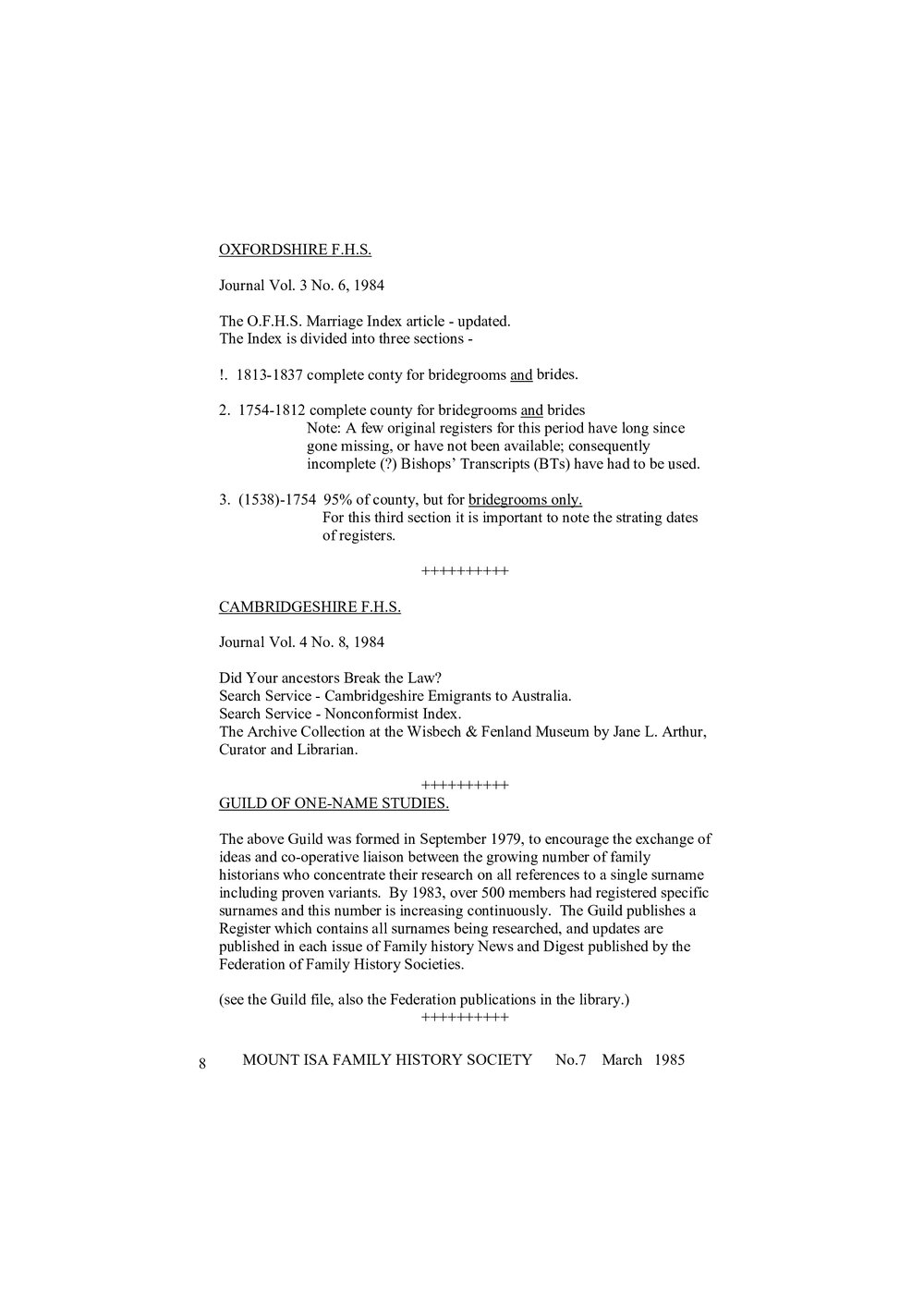 Journal of the Mount Isa Family History Society No.7 | Isa in Images